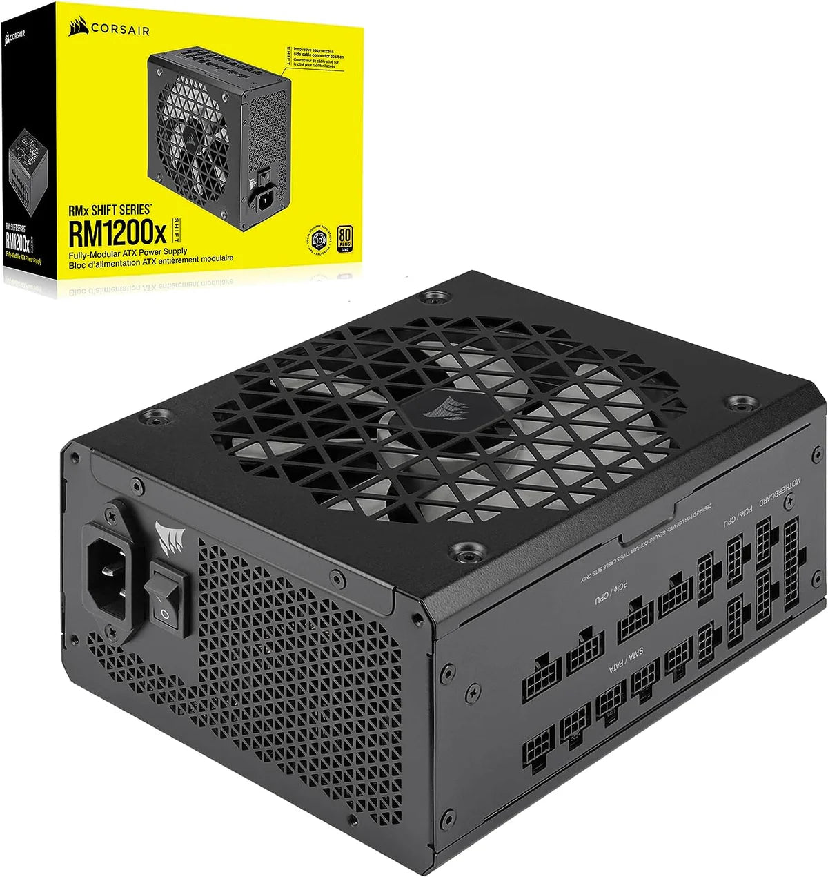 Corsair RMx RM1200x Shift 1200w ATX3.0 PCIe5.0 80 plus Gold Fully Modu ...