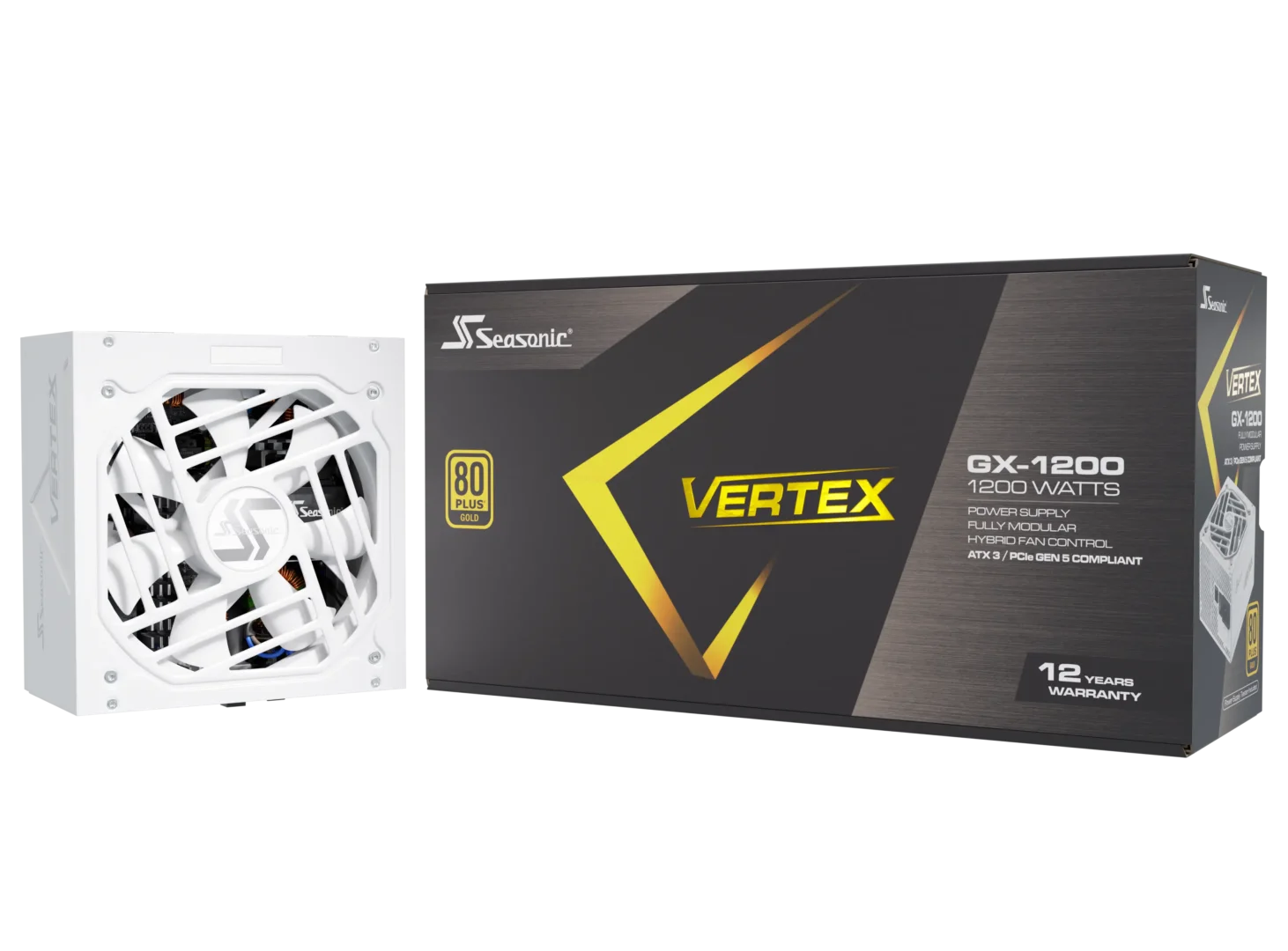 Seasonic Vertex GX 1200w White ATX3.0 PCIe5.0 80 plus Gold Fully Modul