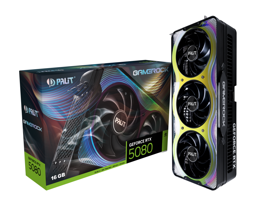 [可單買/砌機優惠-$300] PALIT GeForce RTX™ 5080 GameRock 16GB – SevenTwentyOne